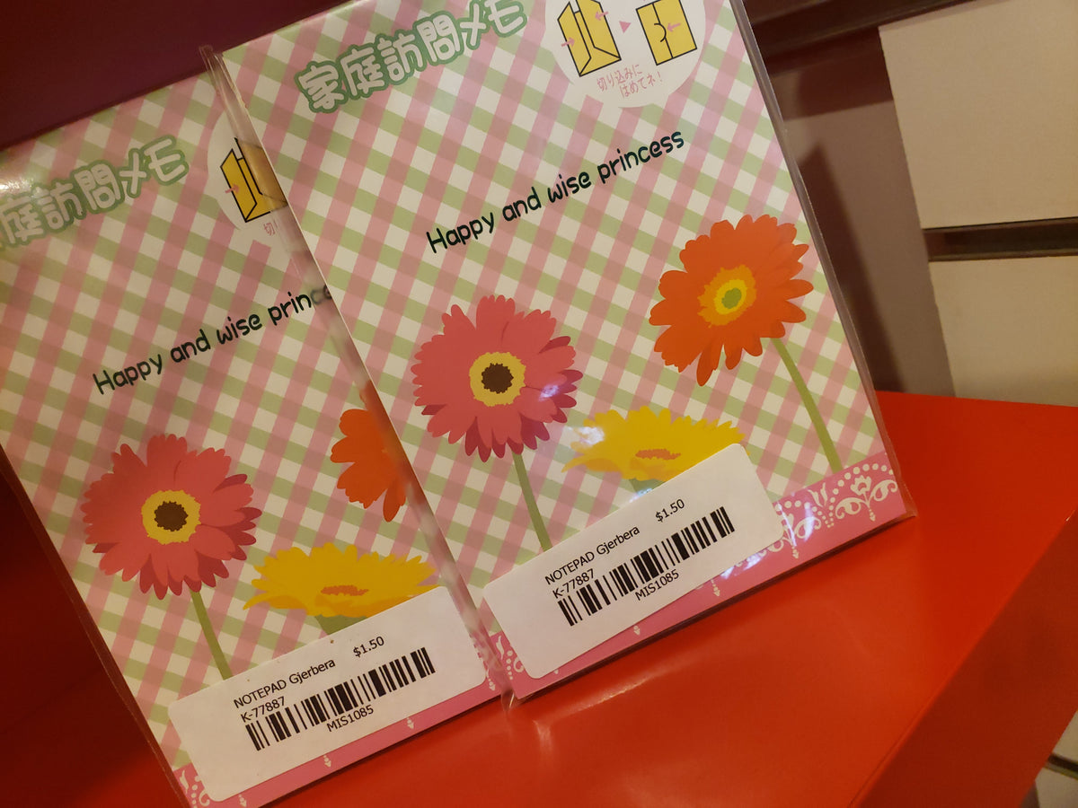 NOTEPAD TWICE FOLD GJERBERA – Tienda Soka-SGI de Panamá